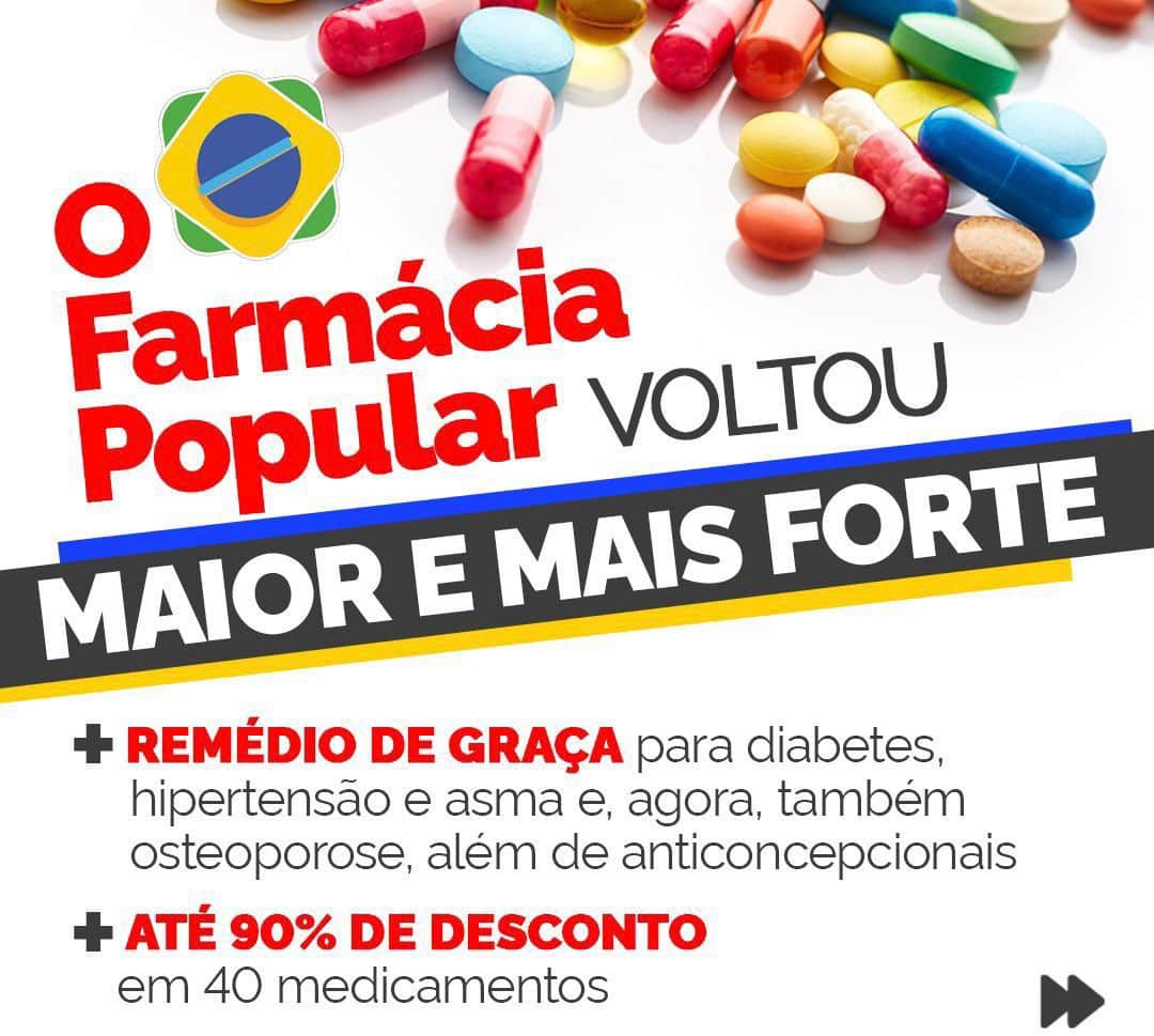 Beneficiários do Bolsa Família terão gratuitos 40 medicamentos do ...